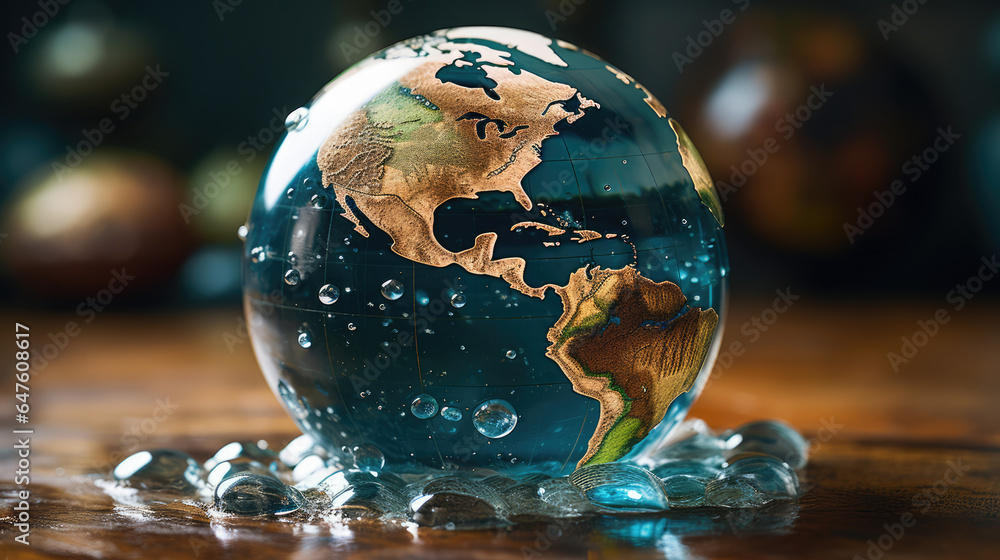 Melting, boiling Earth; a stark visual metaphor illustrating the dire ...