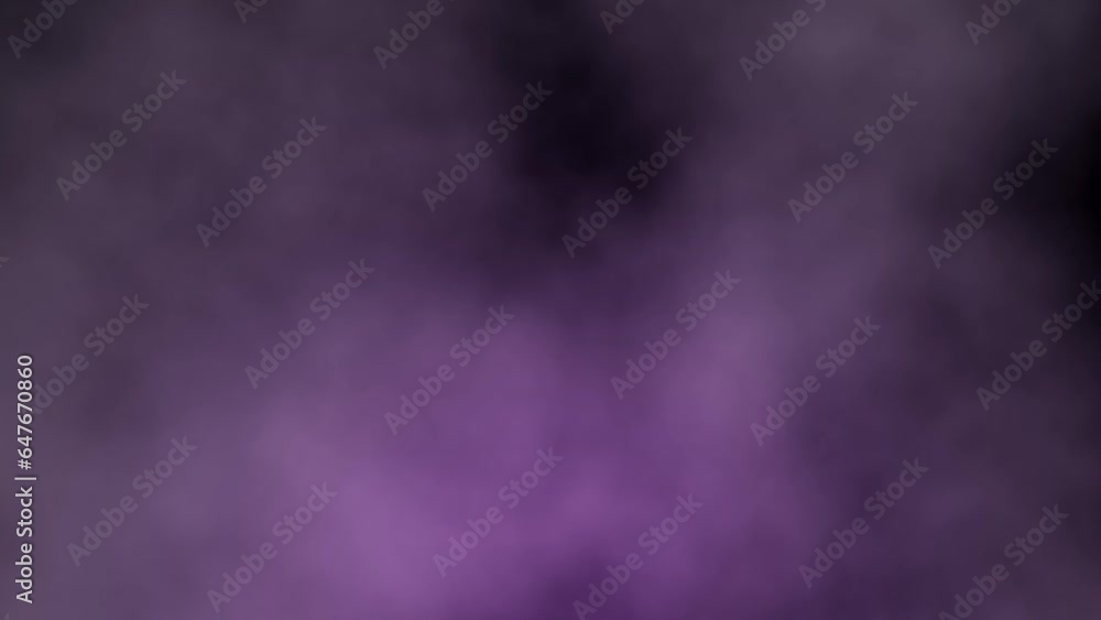 Seamless loop Animation purple smoke, vapor, cloud on black background ...