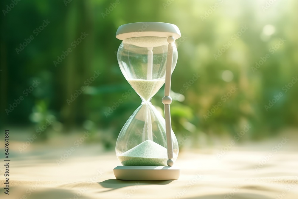 Hourglass with Red Sand Sitting Atop, Symbolizing the Continuous Flow ...