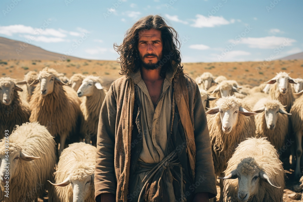 Jesus Christ our Savior The Lamb of God herding and taking care of His ...