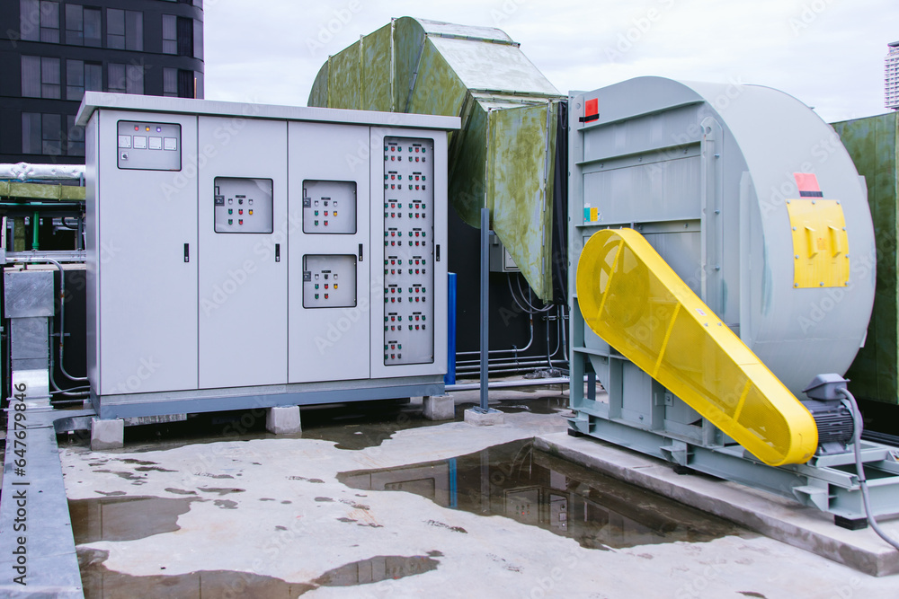 Electrical switchgear, Industrial electrical switch panel at substation ...