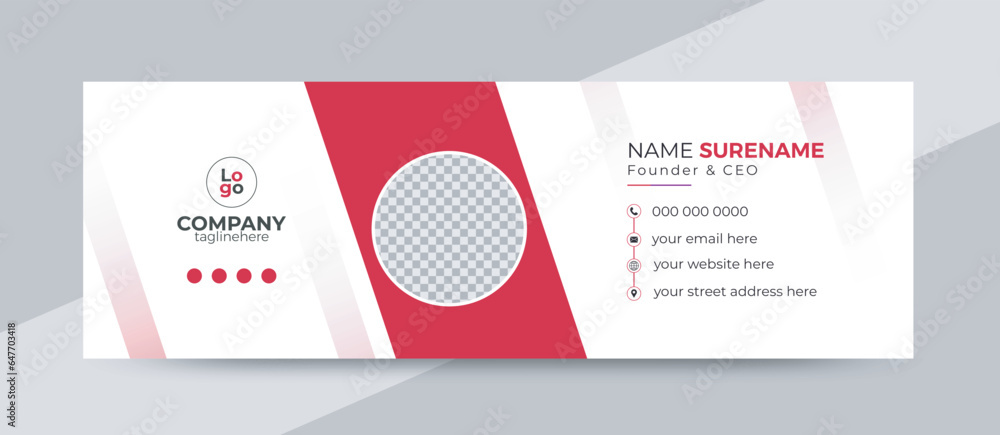 Corporate, Modern and Professional Email Signature. Creative ...