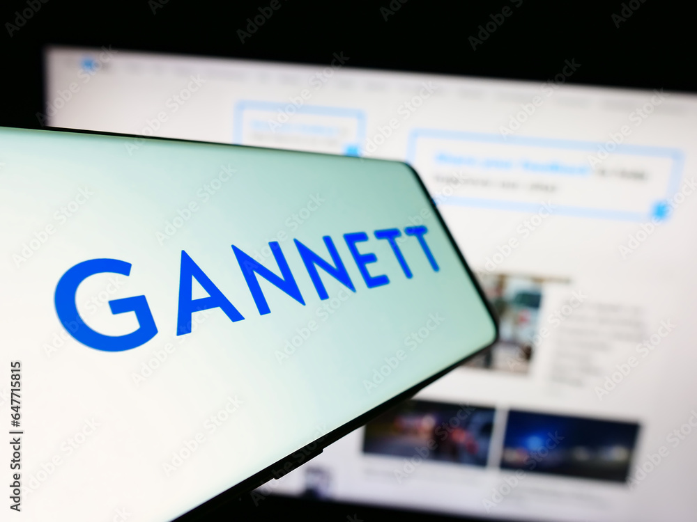 Stuttgart, Germany - 09-05-2023: Smartphone with logo of US media ...