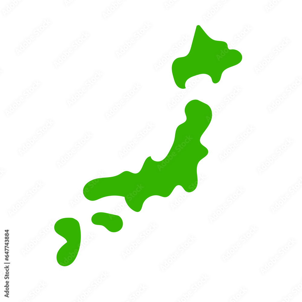 Poster Simple Japan map icon. Japanese topography. Vector. – Wall Art ...