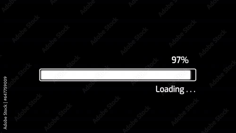 Simple Loading bar screen progress animation. Progress loading bar ...