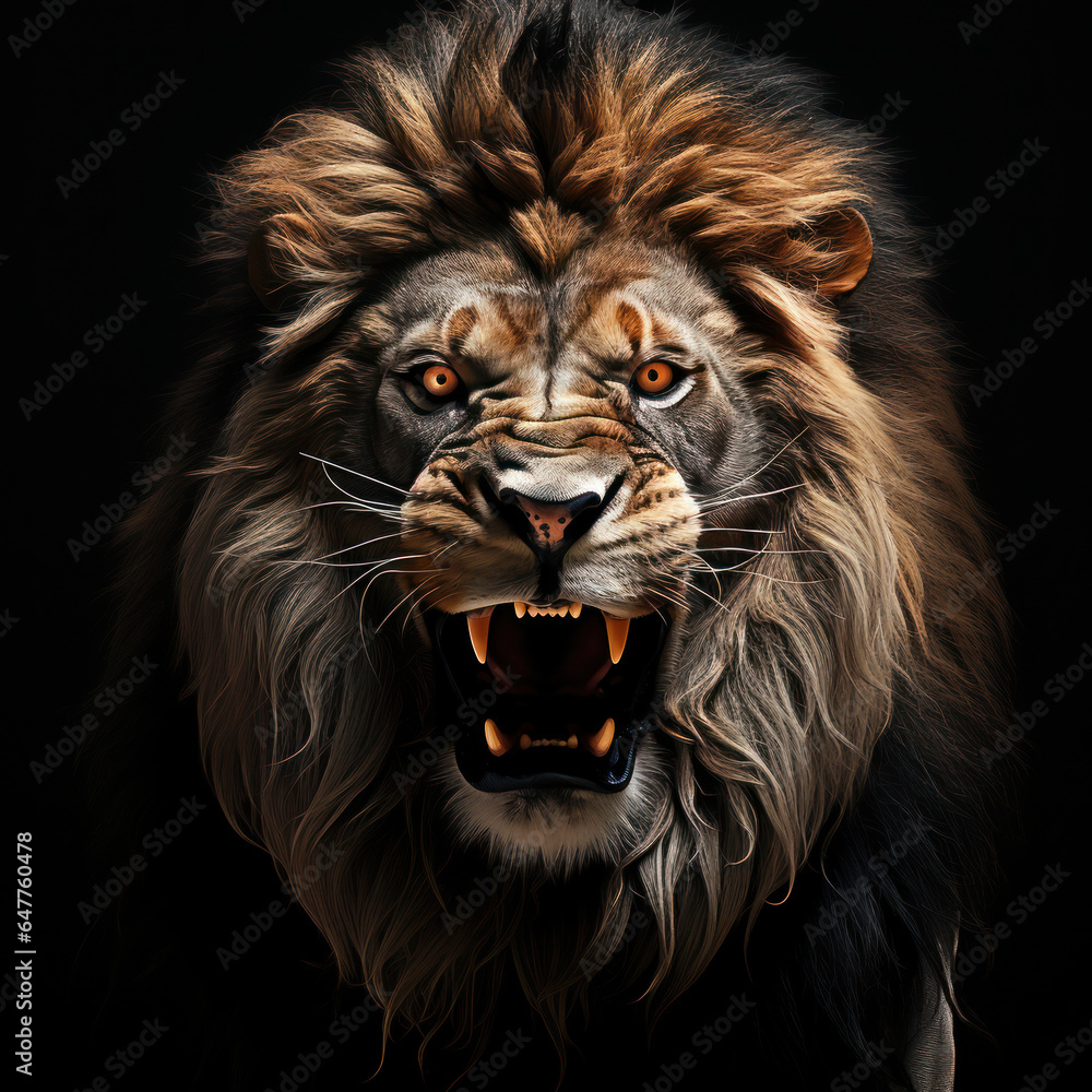 A powerful lion the beast symbolizing the Babylonian empire in the book ...