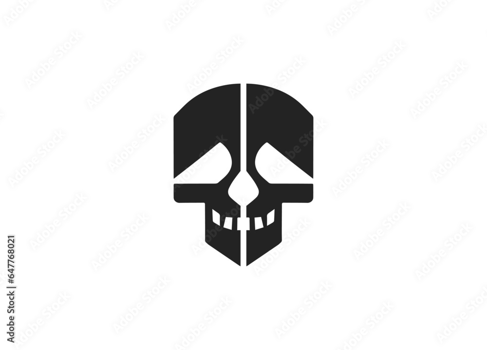 Skull Human Vector Deaths head. Mortality symbols. Hellspawn. Satanic ...