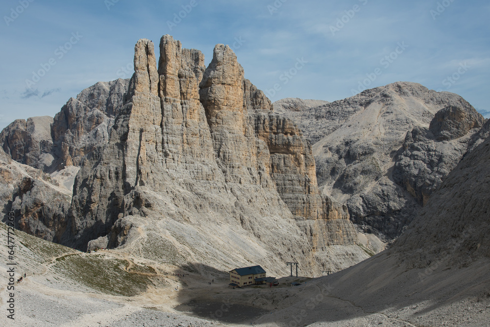 Beautiful view of the majestic Violet towers (in italian torri del ...