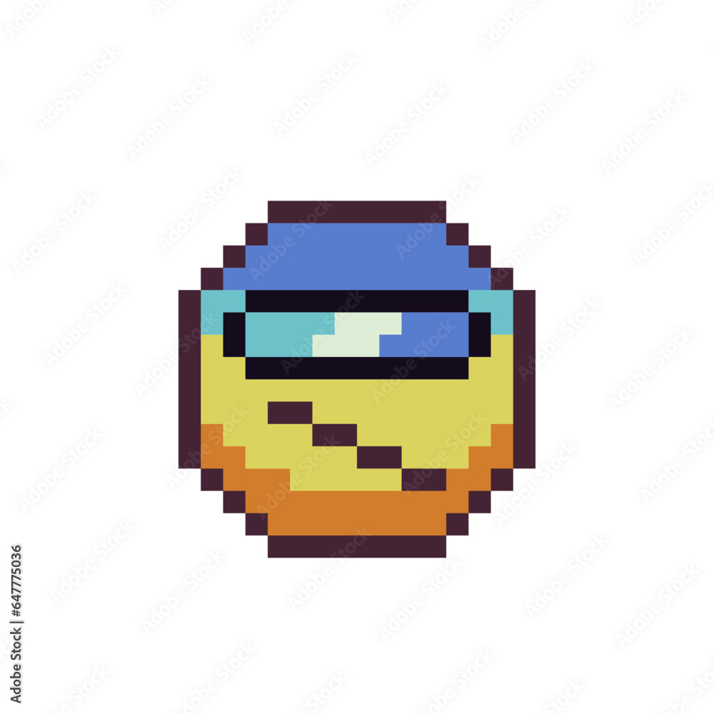 Rainbow smiley robot modern VR glasses emoticon, virtual reality helmet ...