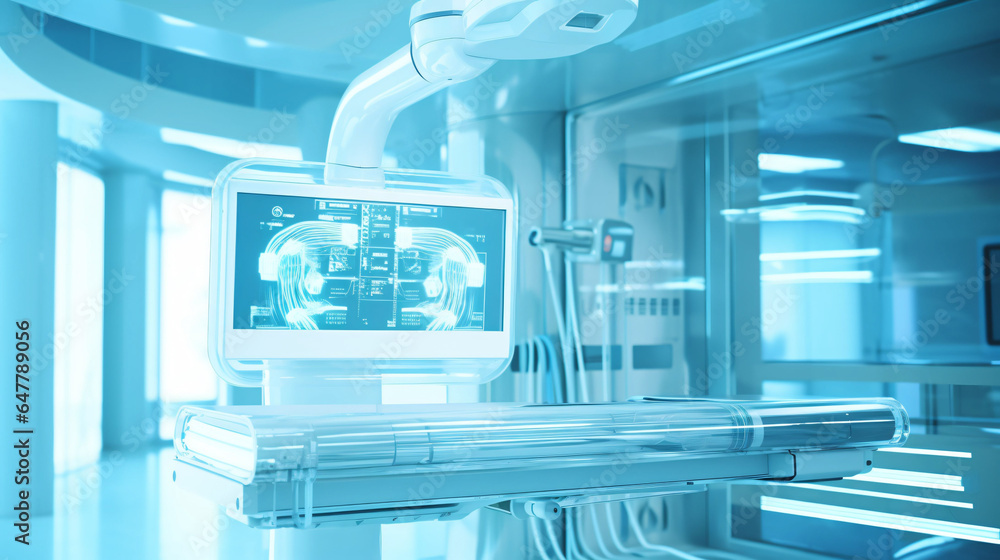 advanced x-ray scan medical diagnosis machine at hospital, Ai medicine ...