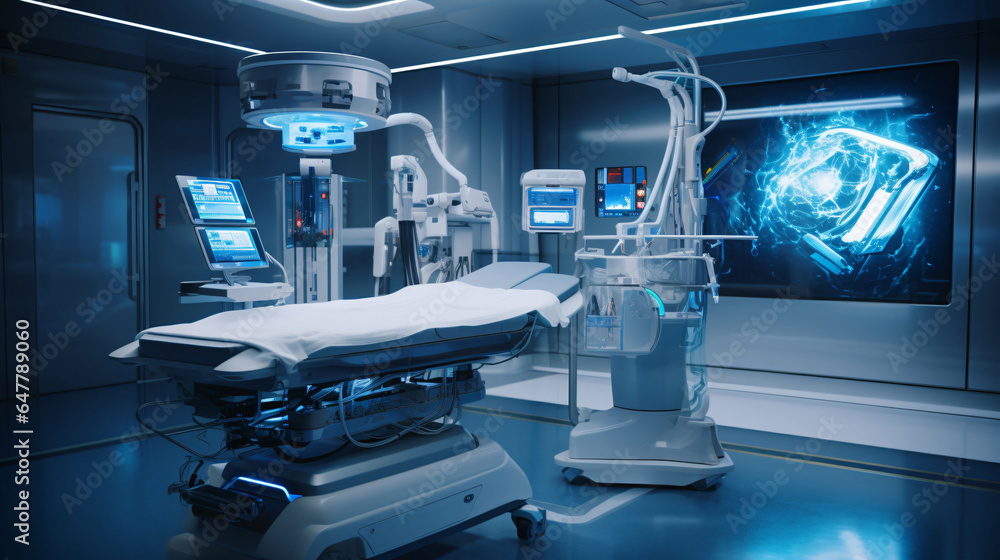 advanced x-ray scan medical diagnosis machine at hospital, Ai medicine ...