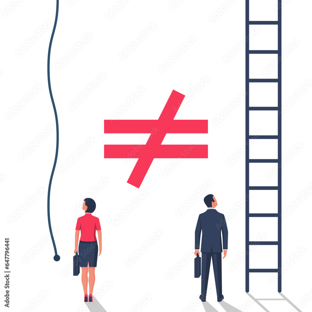 Unequal forces. Sign of inequality between a man and a woman. Unequal ...