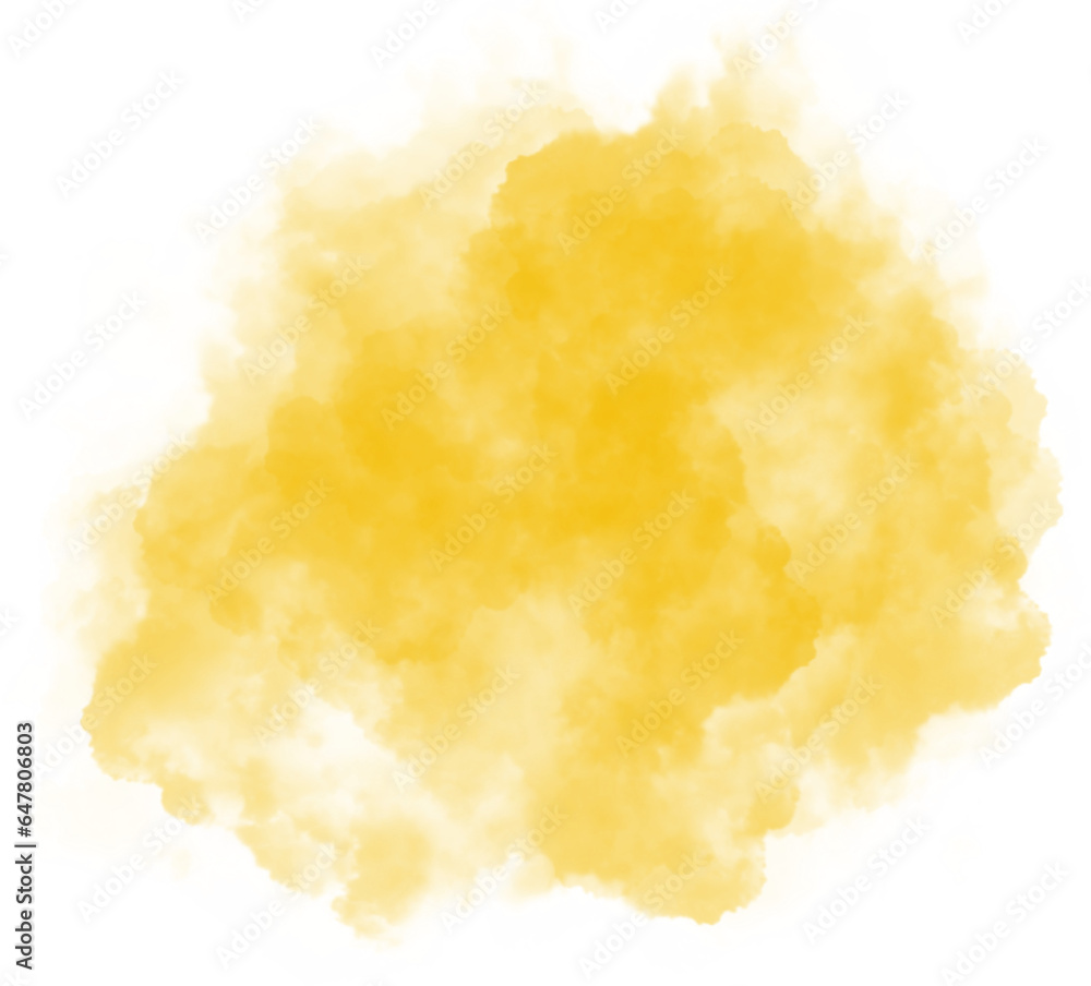Yellow clouds. Clouds with transparent background of yellow color ...