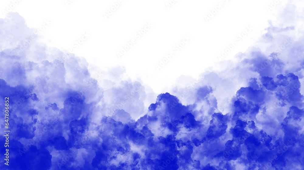 Blue clouds. Clouds with transparent background of blue color ...