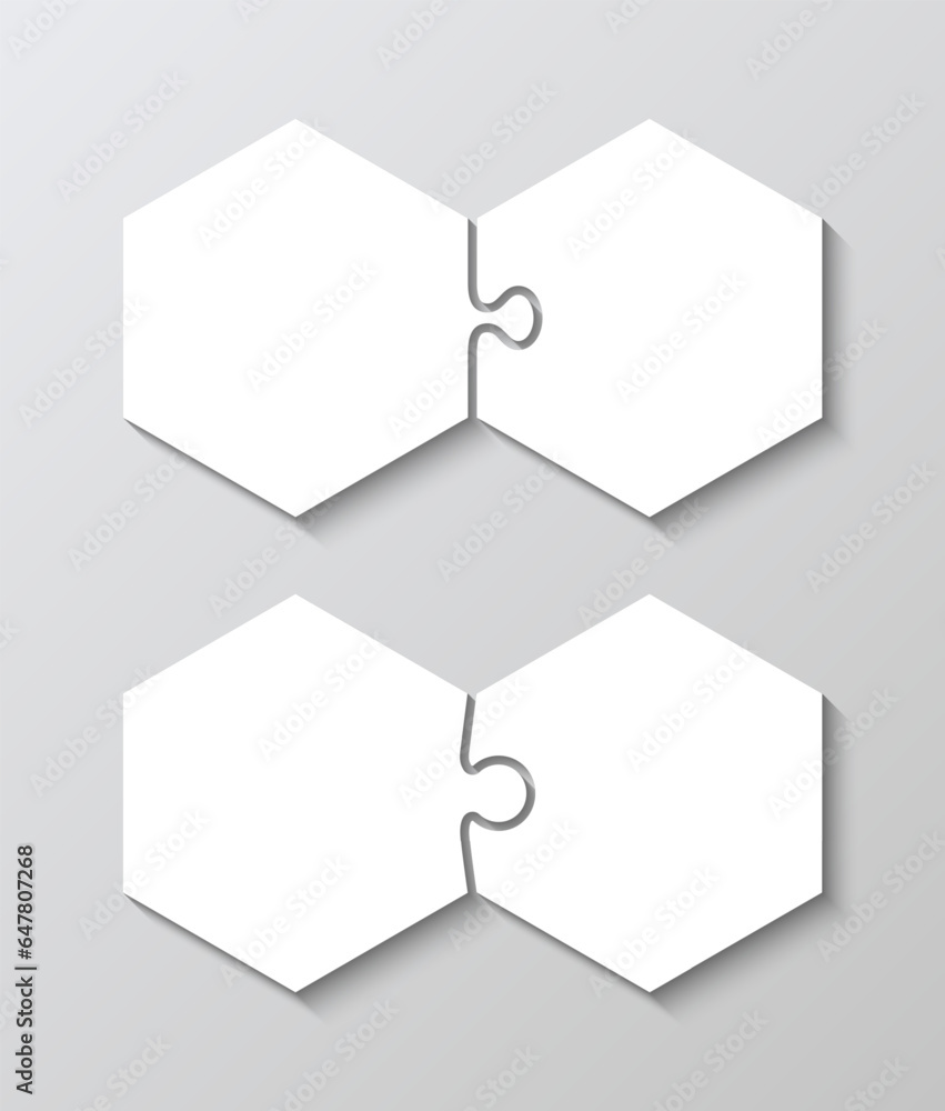 Puzzle pieces grid. Infographic diagram. Layout of thinking mosaic game ...