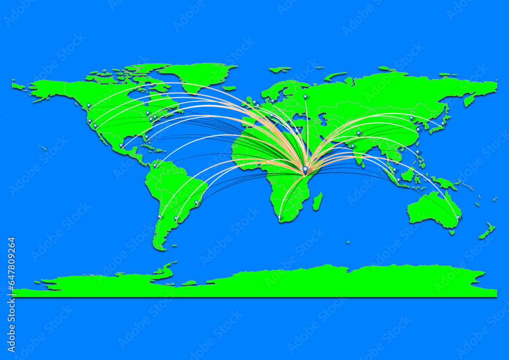 Meru, Kenya map - Concept map for Meru, Kenya on World map. Suitable ...