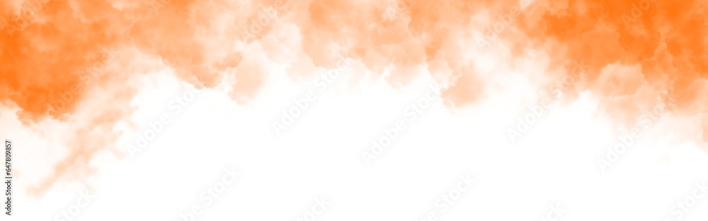 Orange clouds. Clouds with transparent background of orange color ...