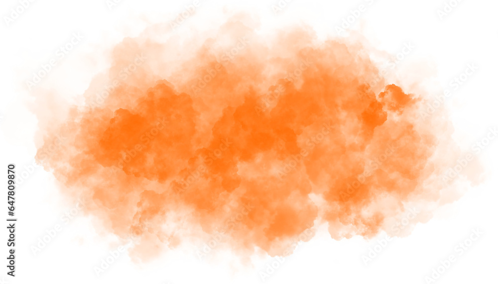 Orange clouds. Clouds with transparent background of orange color ...