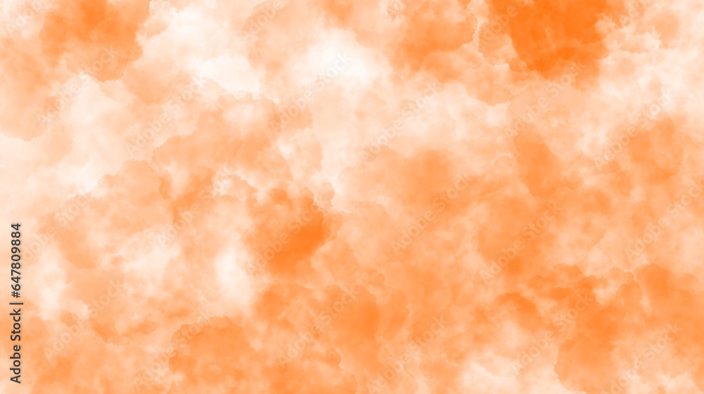 Orange clouds. Clouds with transparent background of orange color ...