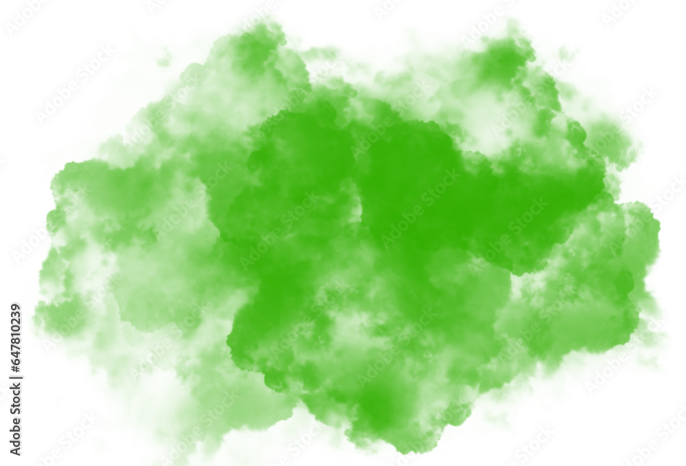 Green clouds. Clouds with transparent background of green color ...