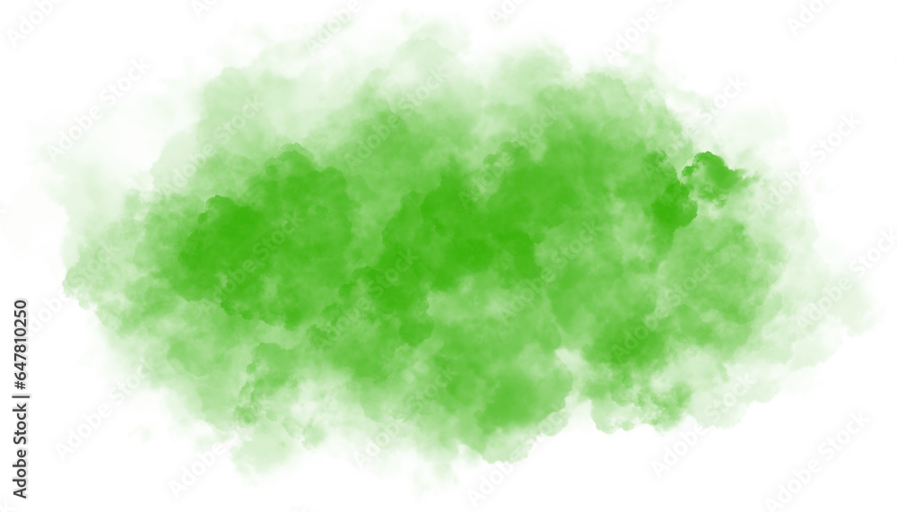 Green clouds. Clouds with transparent background of green color ...