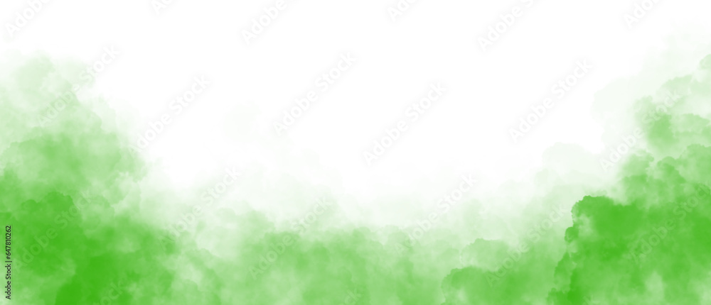 Green clouds. Clouds with transparent background of green color ...