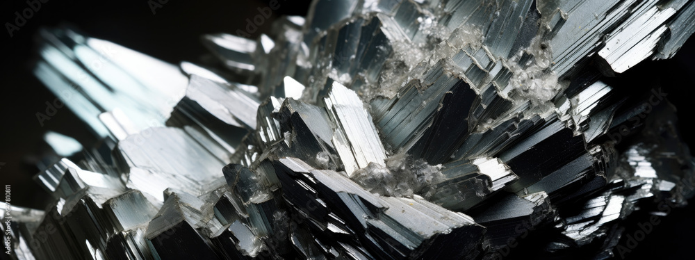 isolated steel closeup, metal under microscope, magnified view of ...