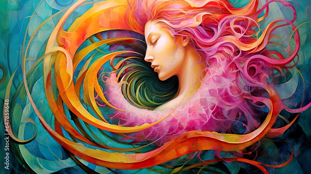 Femininity growing and expanding. Consciousness of the feminine power ...