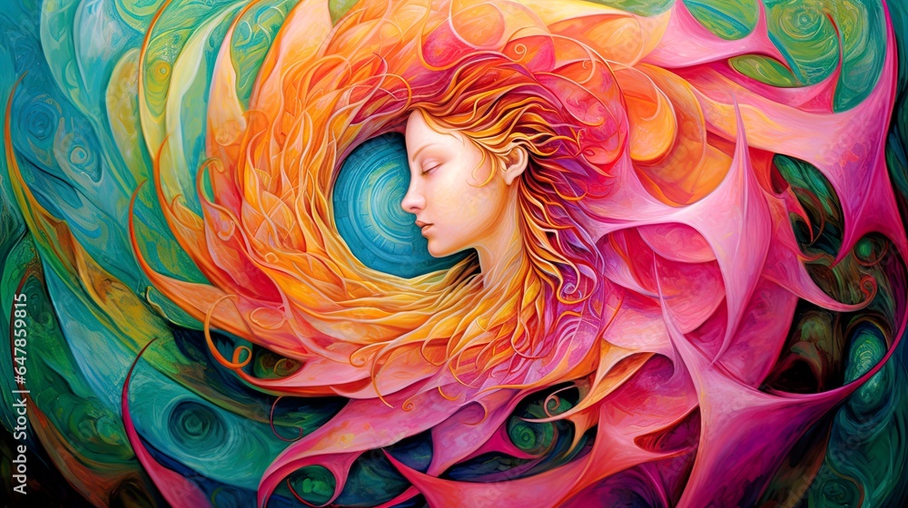 Femininity growing and expanding. Consciousness of the feminine power ...