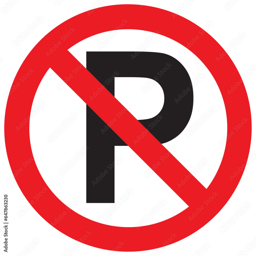 Photo & Art Print prohibido parquear, senal, circular, sr-28, transito ... Photo & Art Print prohibido parquear, senal, circular, sr-28, transito ...