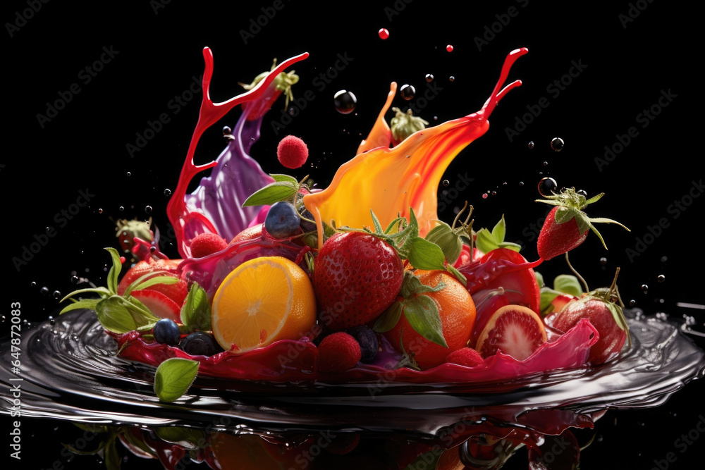 An artistic snapshot of a transformative culinary creation, where food ...