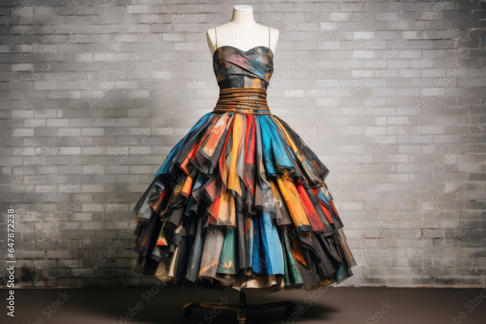 This standout piece embodies the ethos of upcycled fashion, proving ...