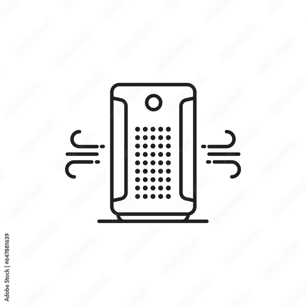 air purifier icon care, cold for app web logo banner poster icon Stock ...