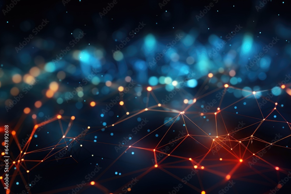 Poster, Foto Global connectivity, exploring the futuristic cyberspace ...