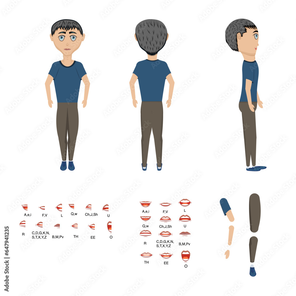 2D Cartoon for Animation. Vector Cartoon. Cartoon Gypsy is divided into ...