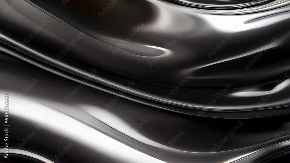 Vidéo Stock Liquid Mercury Flow A fluidlike metallic substance flows ...