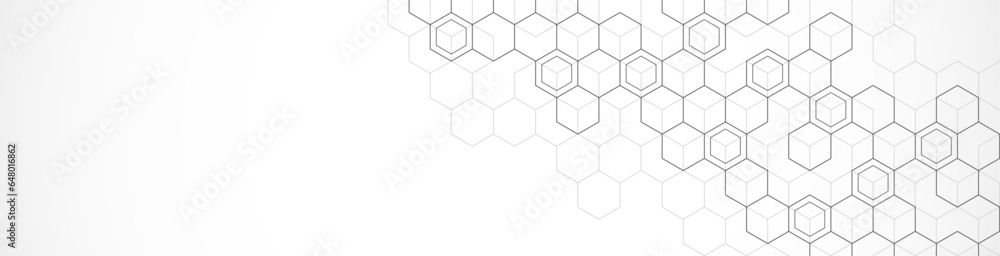 Vector illustration of hexagons pattern. Geometric abstract background ...