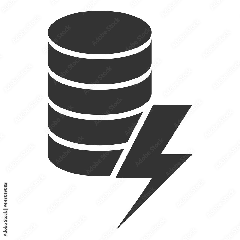 Vector illustration of electric battery icon in dark color and ...