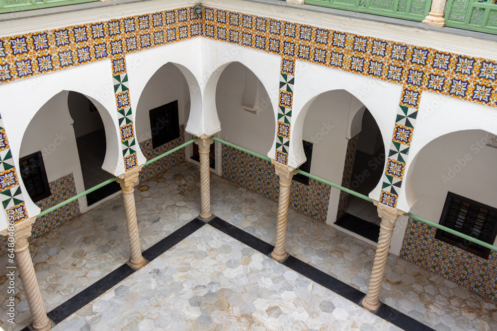 Algiers, Alger, Algeria, 09 08 2023 : Interior of the Palais des Rais ...