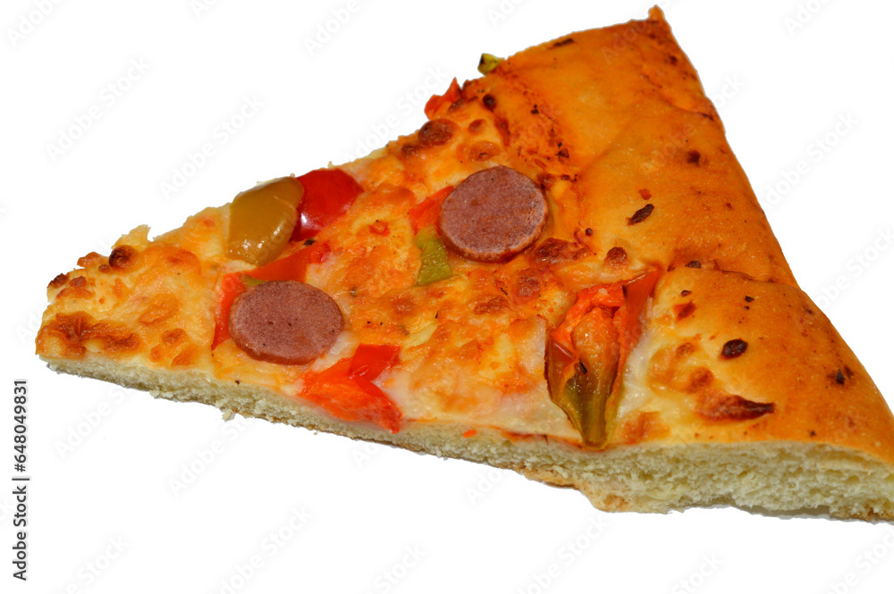 Cheese Fougasse topped with slices of green peppers, cheese, and cut ...