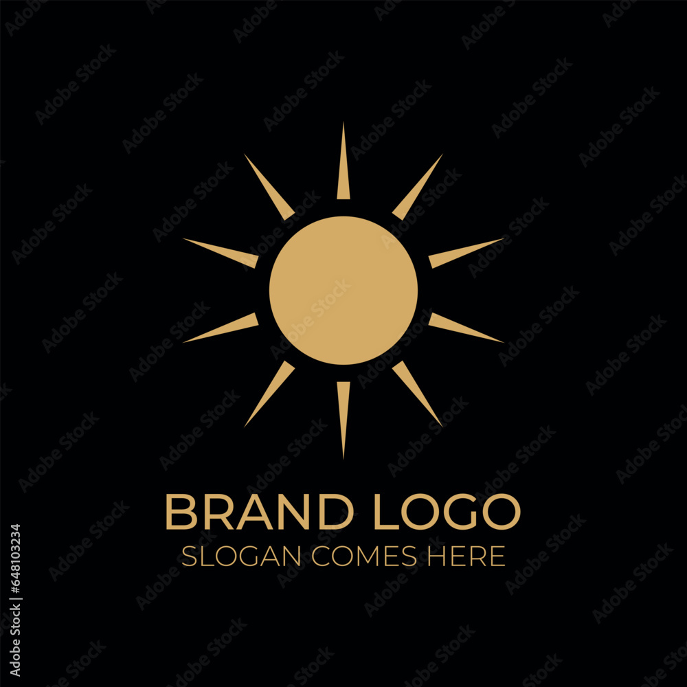 luxury brand logo,company logo,sun,company logo,tshirt design,glow ...