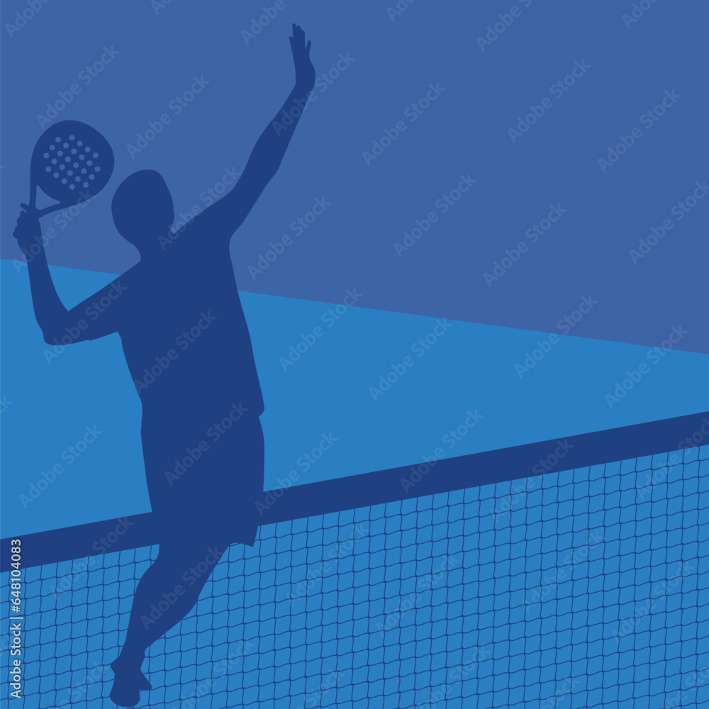 Padel background padel player court background design vector. Padel ...