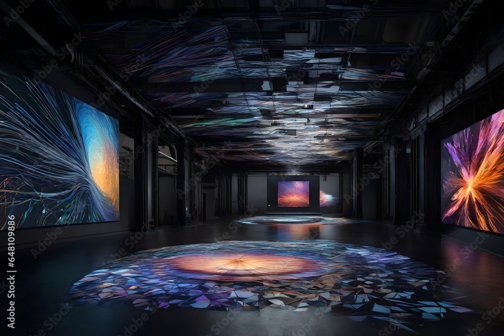 Render a fusion of art and technology in an immersive digital ...