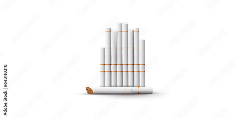realistic pack of cigarettes stickers white background hd wallpaper ...
