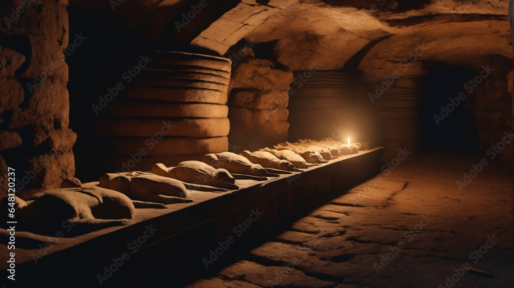 Halloween Crypt Interior, Ideal for Haunted Attractions. Use it to ...