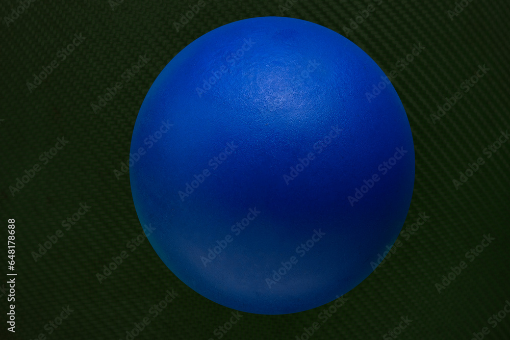 Blue stress ball in closeup Stock Illustration | Adobe Stock