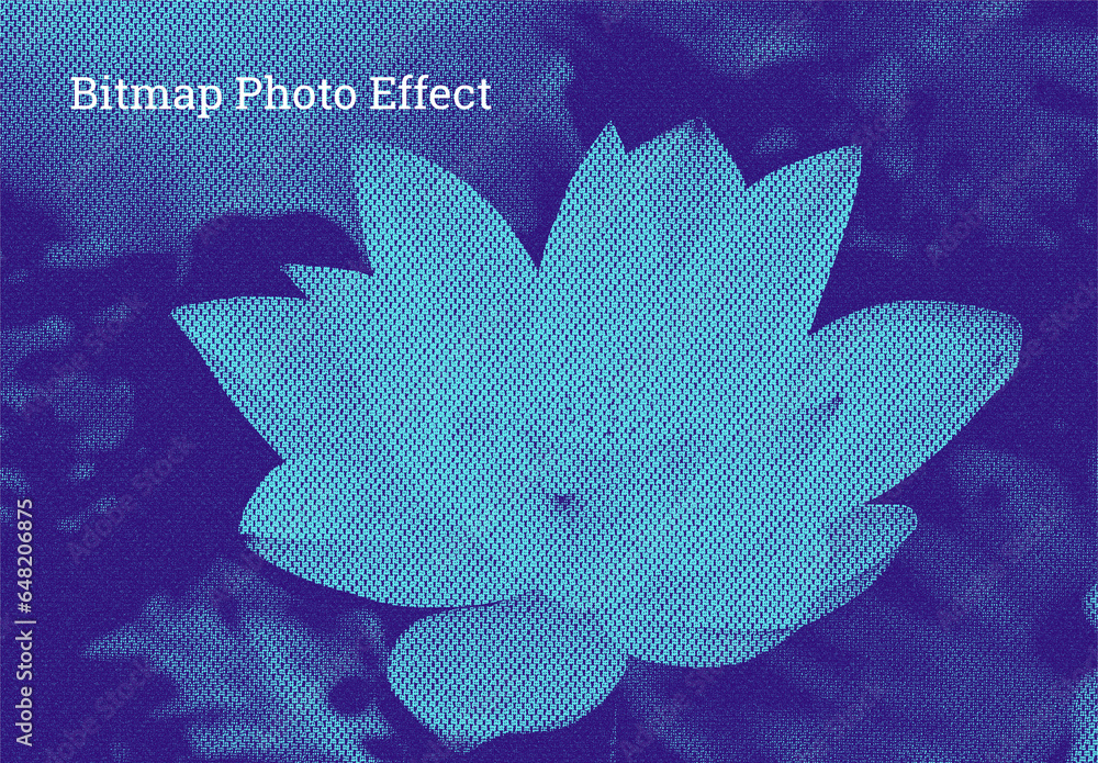 Bitmap Photo Effect Stock Template | Adobe Stock