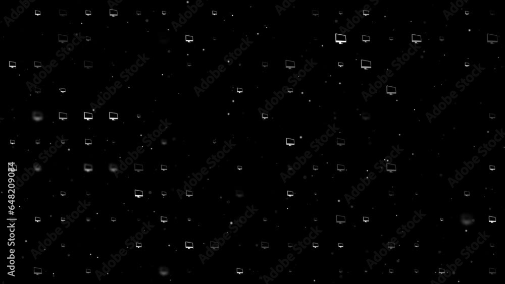 Template animation of evenly spaced monoblock symbols of different ...
