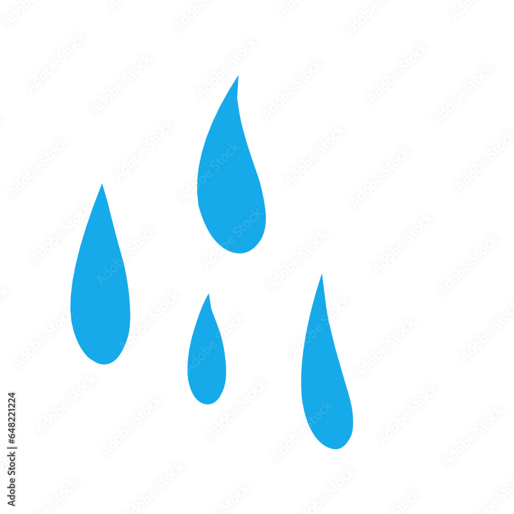 Cartoon Teardrop Vector Stock Vector | Adobe Stock