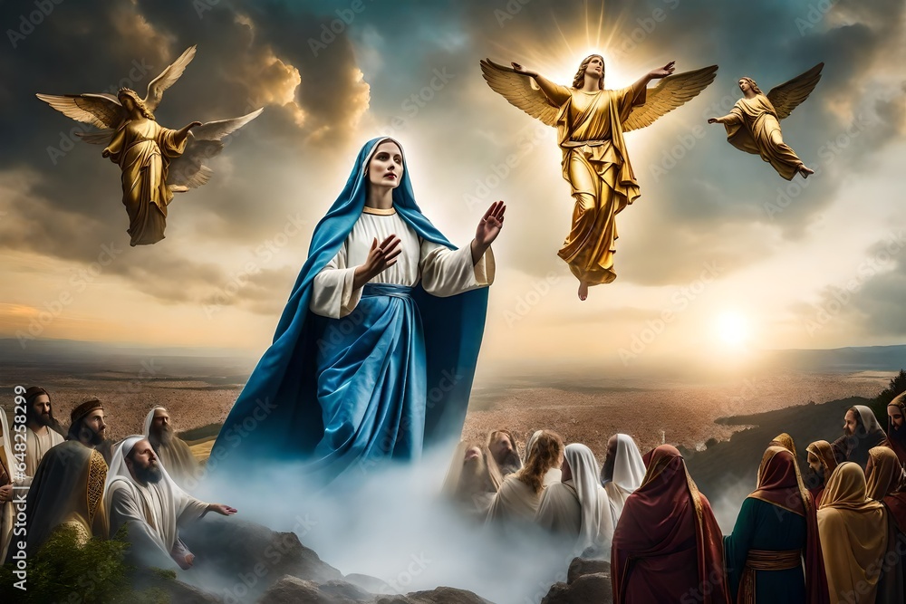 a world where the Assumption of the Mary into heaven was captured on ...